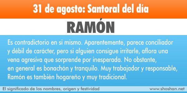 El significado, origen y festividad del nombre de Ramón