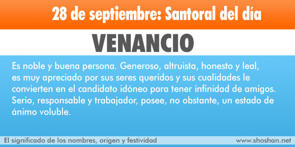 El significado, origen y festividad del nombre de Venancio